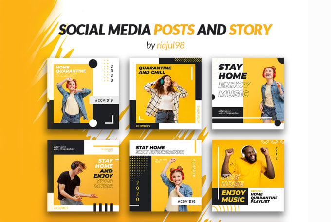 Design professional social media posts and story content by Riajul98 ...