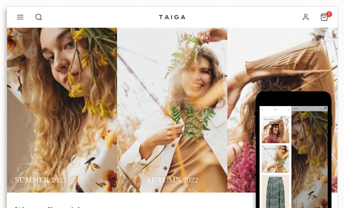 Customize taiga, upscale, local, combine, icon shopify theme by Shopify ...