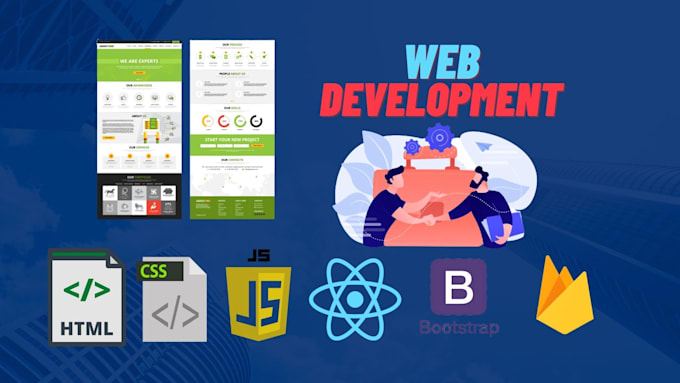 Be Your Web Developer Using React Html Css Bootstrap And Javascript By Sagarla12 Fiverr