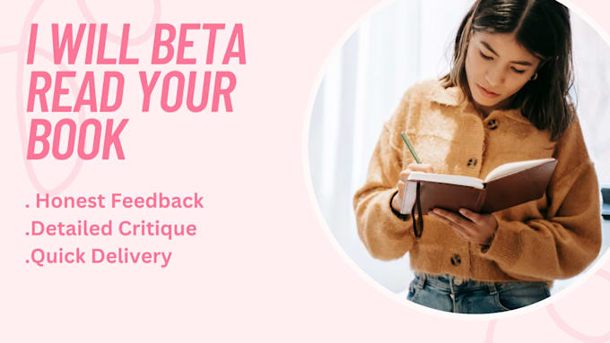 Beta read your book within two days by Uswakk | Fiverr