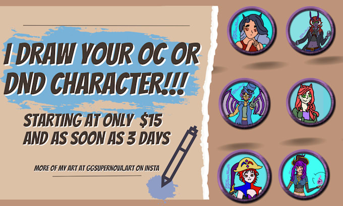 Draw your oc or dnd character but no copyrighted characters by ...