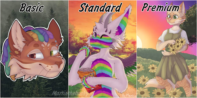 Draw your furry, fursona character art by Martinthehusky | Fiverr