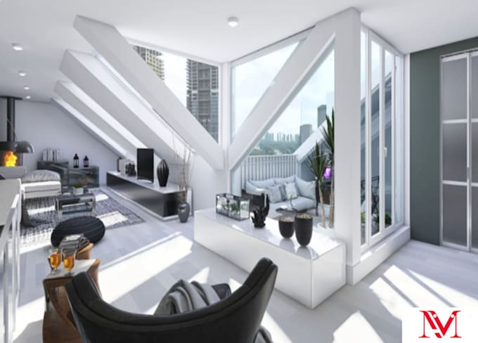 Interior design, 3d rendering, ultrahd, day and night mode by Vanomn ...