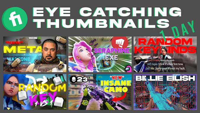 Create an eye catching thumbnails for your gaming videos by Flatfrogg ...