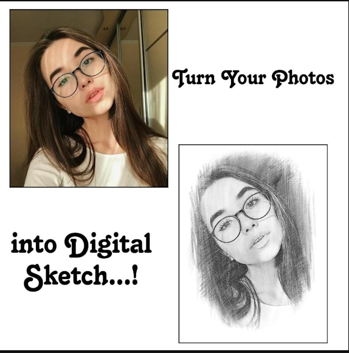 Convert 10 photos into pencil sketch in photo shop by Mageesh_harsha ...