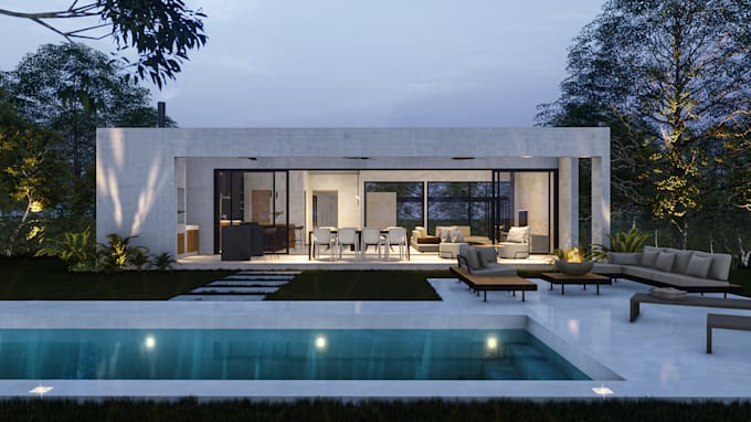 Model and render architecture walkthrough by Orianaguzzo | Fiverr