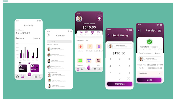 Do stunning app design in figma by Aqsazawar | Fiverr