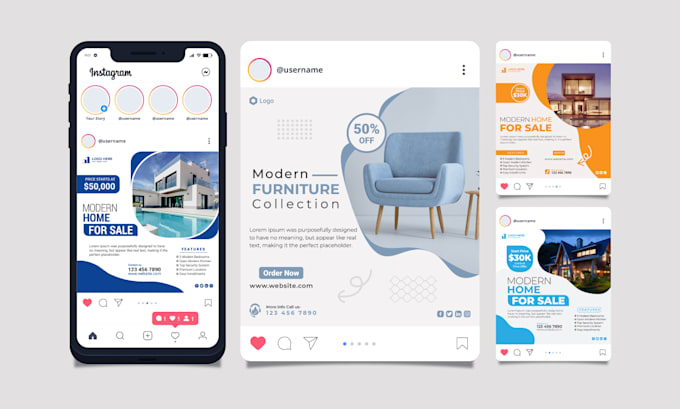 Professional social media post design boost your brand with eye ...