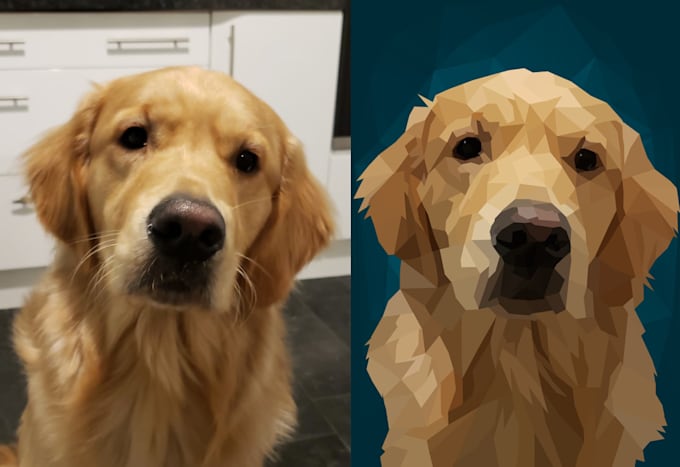 Make 2d low poly art of an animal, person or object by Irispx | Fiverr