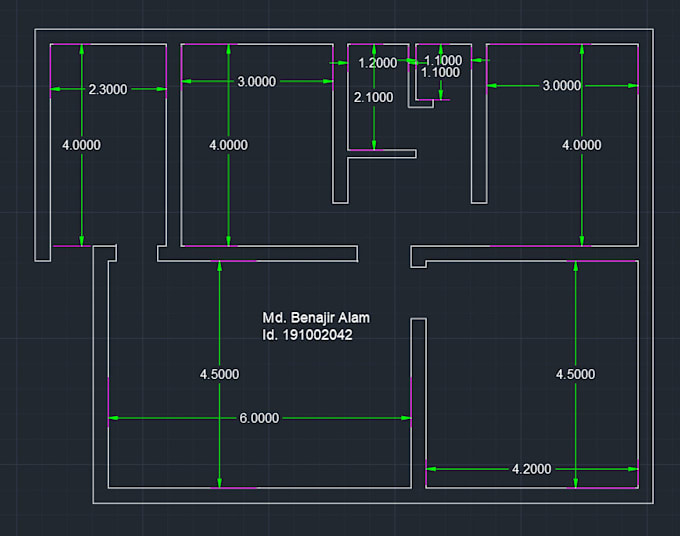 Make your architectural plans and section in autocad by Mahabub5418 ...