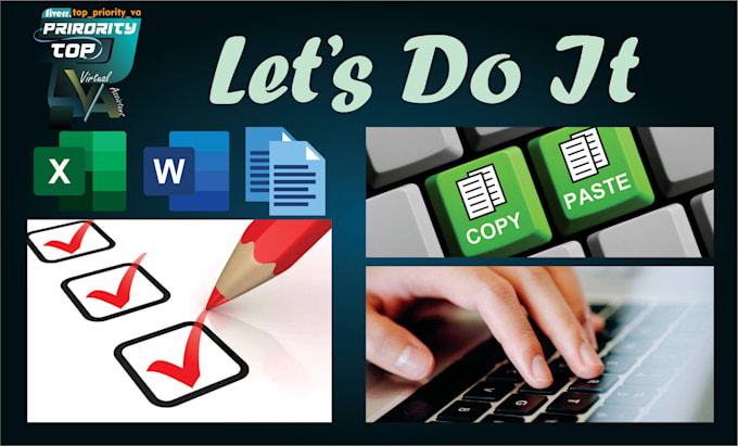 Do Accurate Data Entry Copy Paste Typing And Admin Tasks By Top