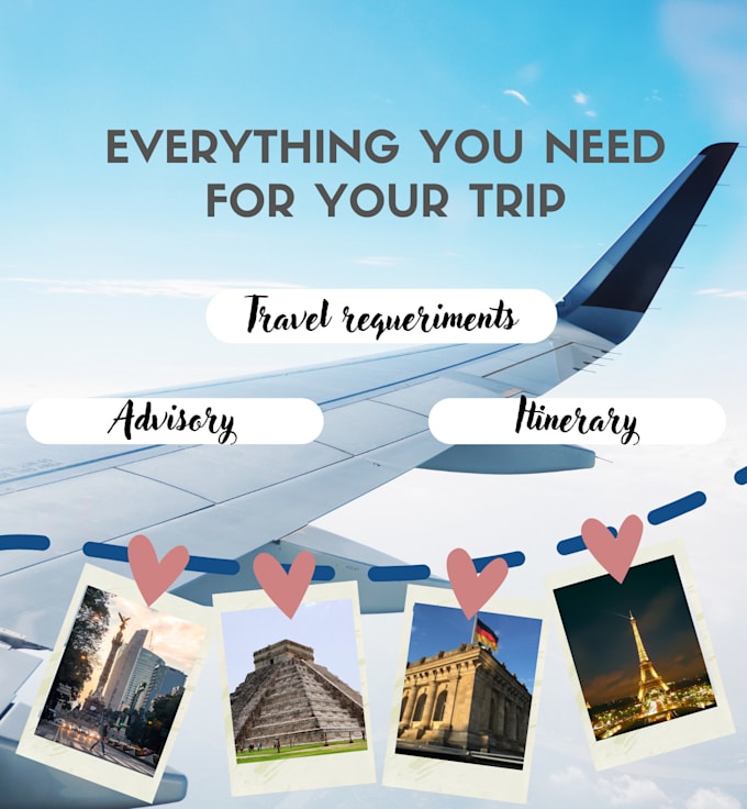 Create your personalized travel itinerary by Oripaola | Fiverr