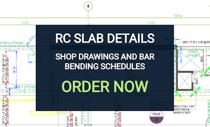 Do reinforced concrete slab shop drawings by Ryansooknari323 | Fiverr
