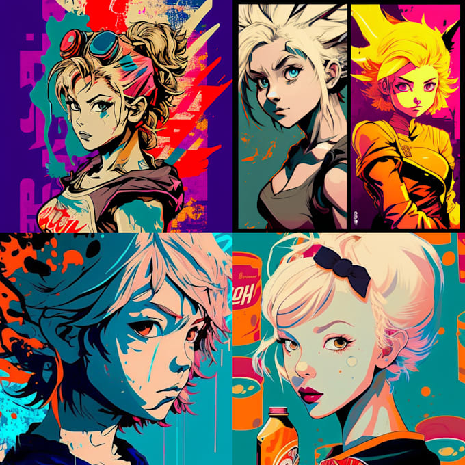 Create pop art of your favorite characters by Yeet78832 | Fiverr
