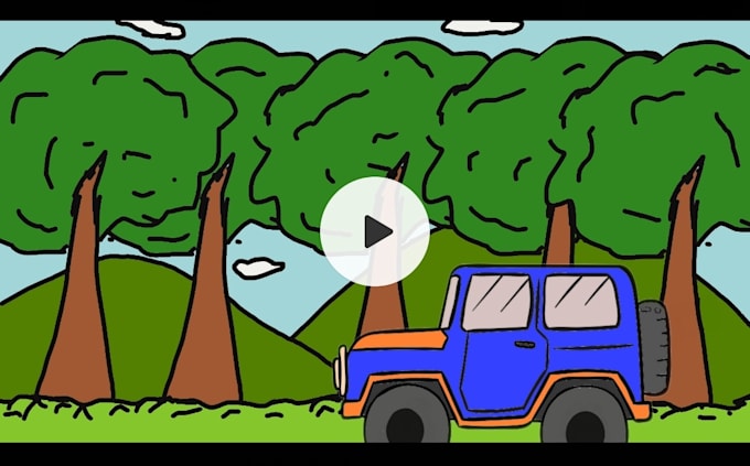 Make a fun and beatiful animation draw by hand by Atieb22 | Fiverr