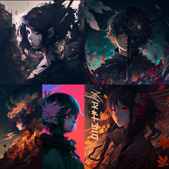 Design cool anime art using ai for your music cover by Nadeemalqerem ...