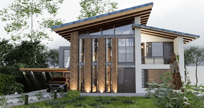 Design and render interior, exterior by Sietedestudio | Fiverr