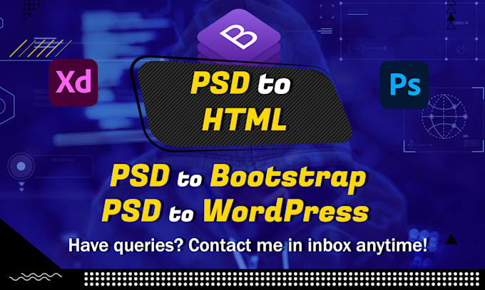 Convert psd to html, psd to bootstrap, or psd to wordpress by Sojib789r ...