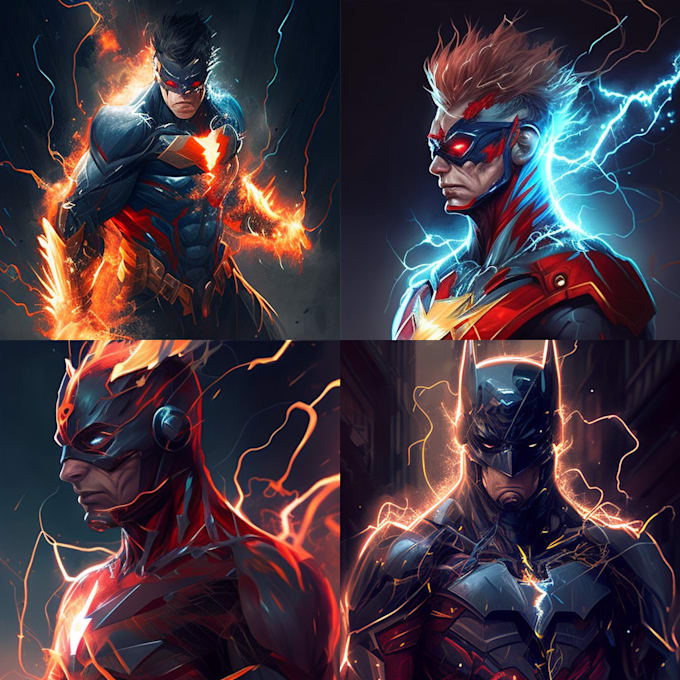 Create superhero ai art in any style you want by Nadeemalqerem | Fiverr