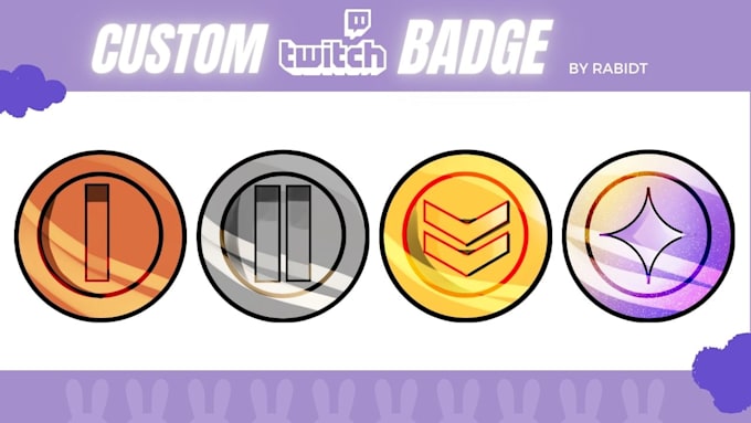 Create a custom twitch or youtube badge by Rizkyabidtaufik | Fiverr