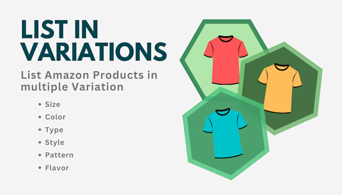 Amazon product listing in variations by Designwithgoms | Fiverr