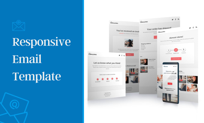 Design a responsive html email template by Saroshfarooq | Fiverr