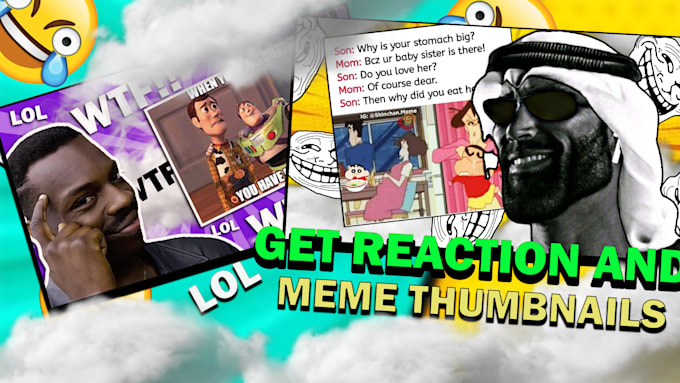 Make thumbnails for your reactions gameplays etc by Vedantraul | Fiverr