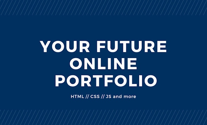 Create your future online portfolio and cv by Simiams | Fiverr