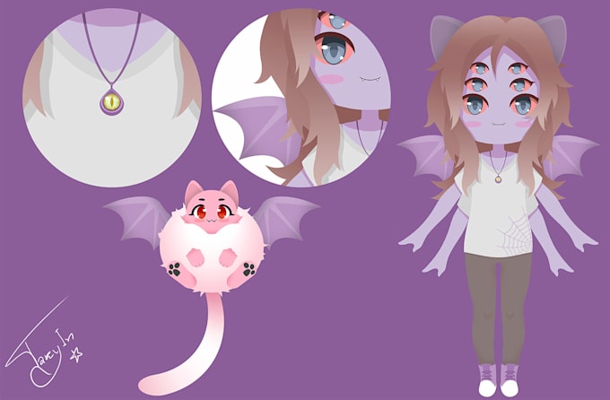 Create basic vtuber model for you by Takyin | Fiverr