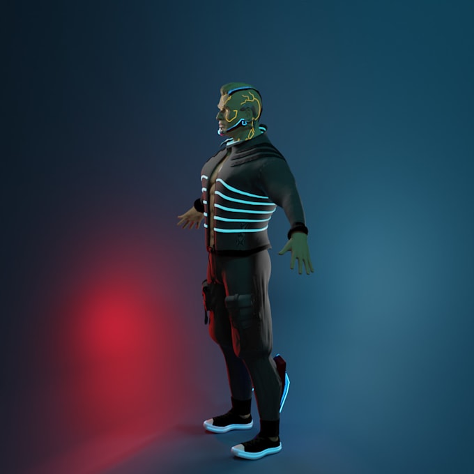 Do 3d Character Modeling Texturing Rigging And Rendering By