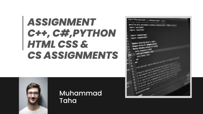 Do Your C Cpp C Sharp Html Css And Python Assignments By Muhammadtaha823 Fiverr