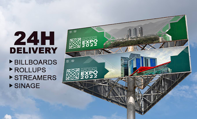 Design professional roll up banners, billboard, streamer, signage by ...