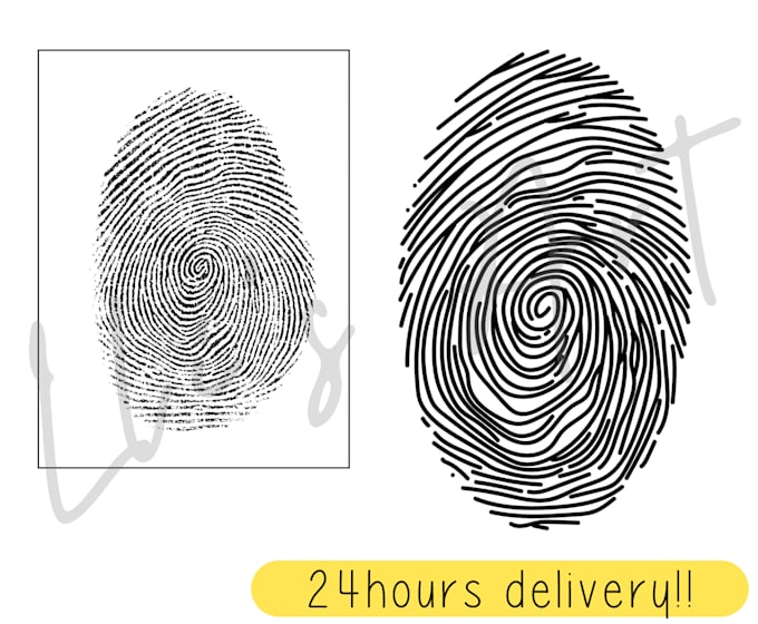 Vector trace ,line art your fingerprint ,svg, png file by Lliam00 | Fiverr