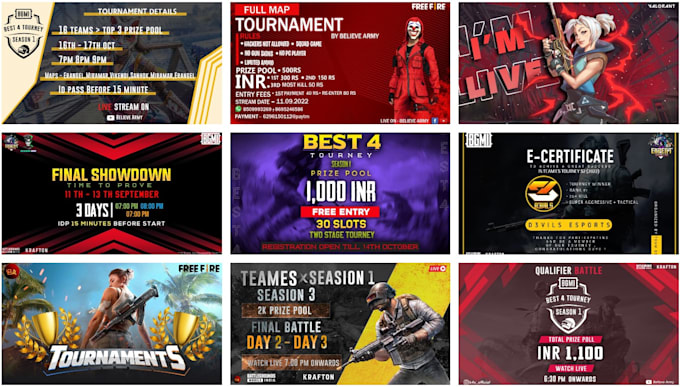 Design an esports tournament poster flyer for gaming events by ...