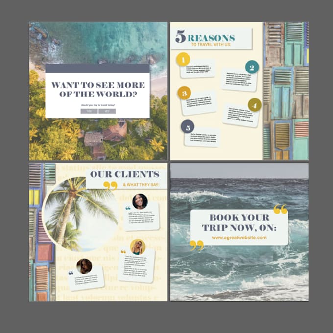 Create social media post templates by Designbyleaf | Fiverr