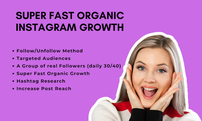 Do Super Fast Organic Instagram Growth By Asmaakter12 Fiverr