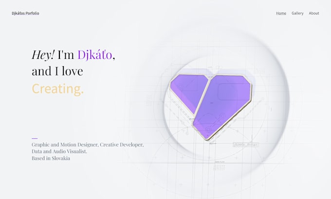 Create a unique portfolio website for you by Djkatoo | Fiverr