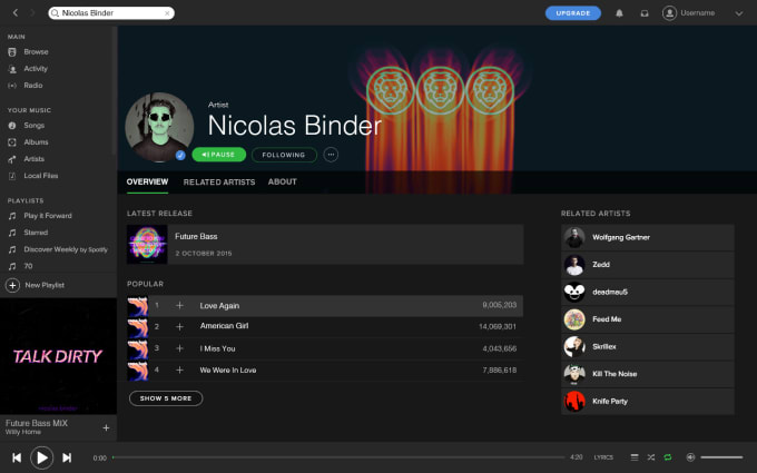 Design your custom spotify banner by Celtra_design | Fiverr