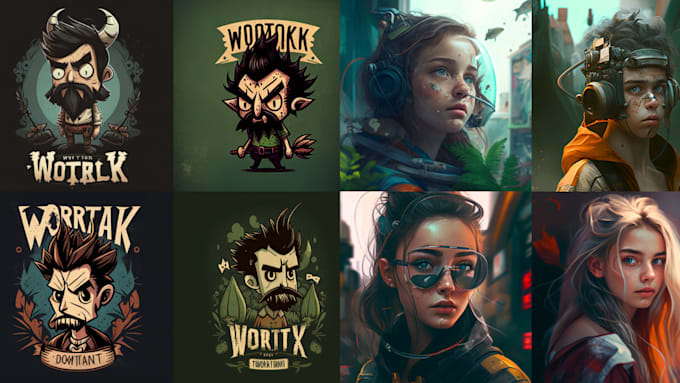 Create custom cool character using midjourney by Restart_art | Fiverr