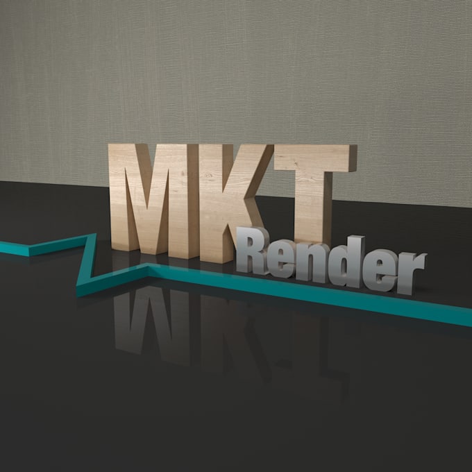 Modeling 3d logo also rendering and animation by Diego_brana | Fiverr