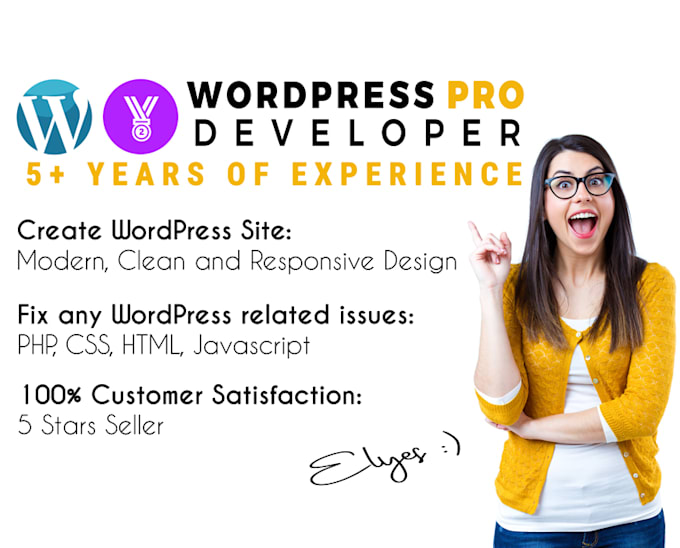 Customize, fix or build your wordpress website by Elyesattaallah | Fiverr