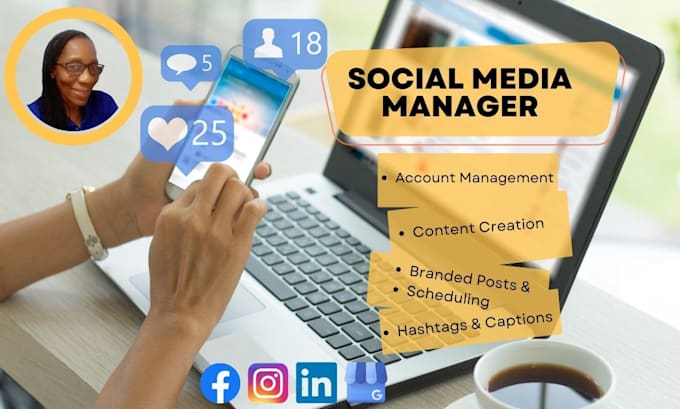Be your social media manager and marketer by Dynamicnatalie | Fiverr