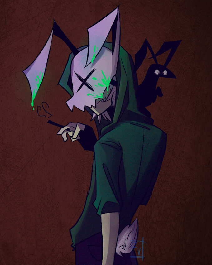 Draw your ocs and fanart in my dark style by Mecomico | Fiverr