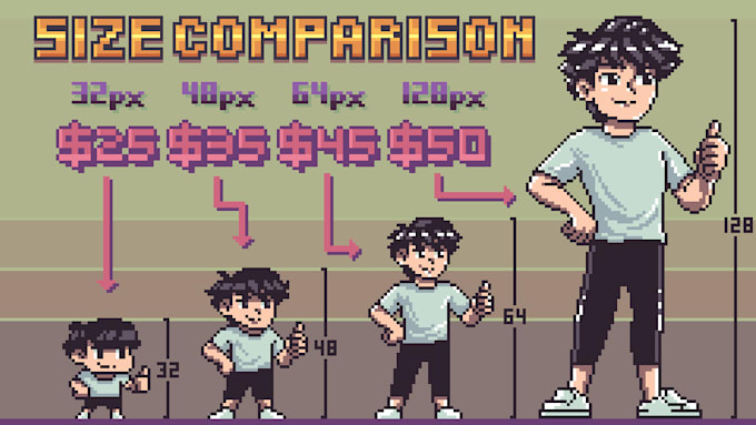 Create awesome pixel art sprite assets or animations for you by Miah_0 ...