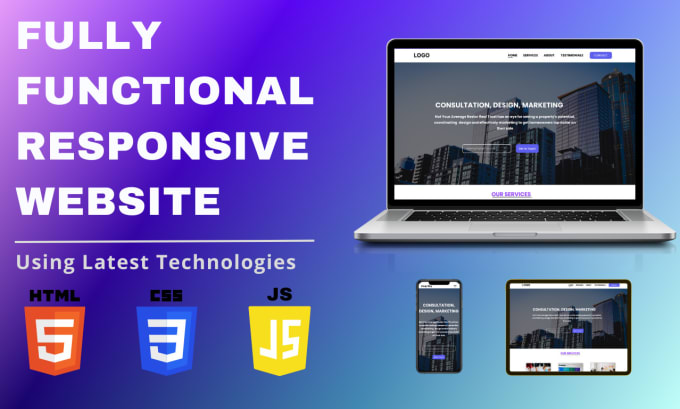 Design And Develop Website Using Html Css And Javascript By Anupdeveloper Fiverr