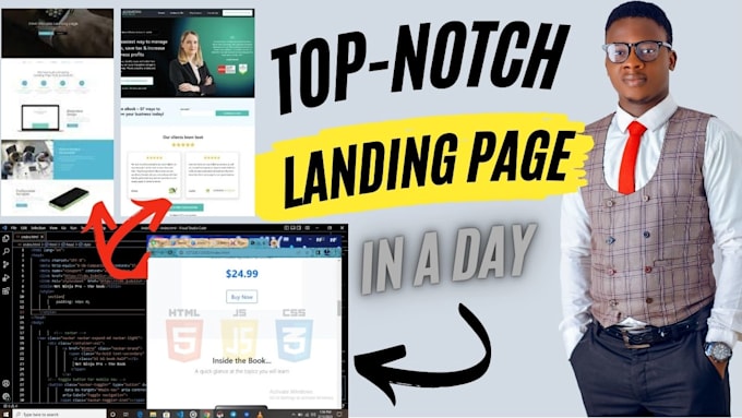 Design a professional and amazing landing page by Avid_busy_hand | Fiverr