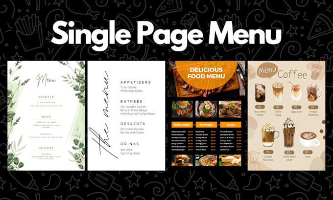 Create an eye catching menu design by Ahmd167 | Fiverr