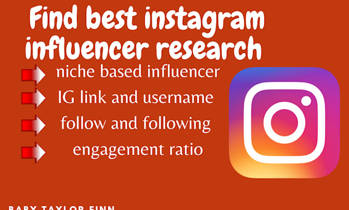 Find best instagram influencer research by Digitalhub319 | Fiverr