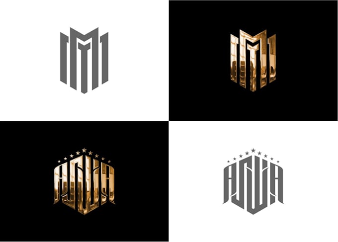 Do minimalist initial letters monogram logo by Gift600d | Fiverr