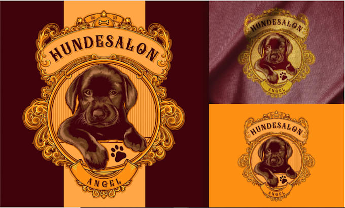 Design vintage retro animal logo hand drawn engraving style by Myrtle ...